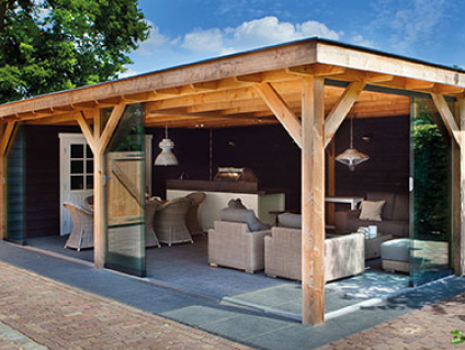 Houten overkappingen | Wim Koster Tuinhout